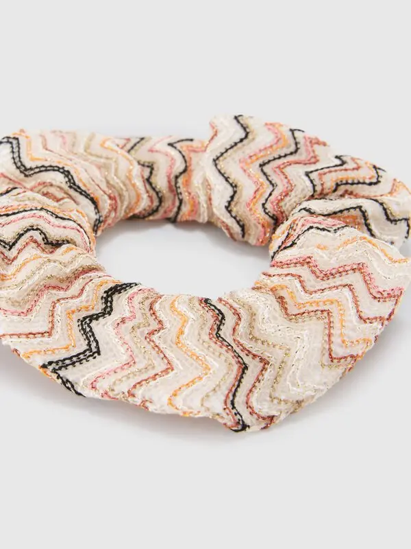 Missoni Viscose And Nylon Lamé Scrunchie