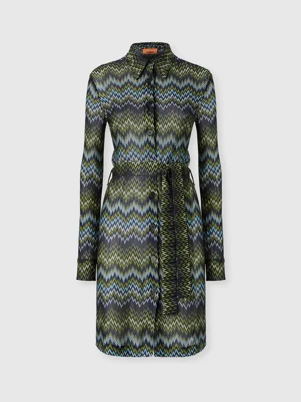 Missoni Midi Shirt Dress In Viscose