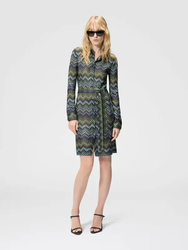 Missoni Midi Shirt Dress In Viscose