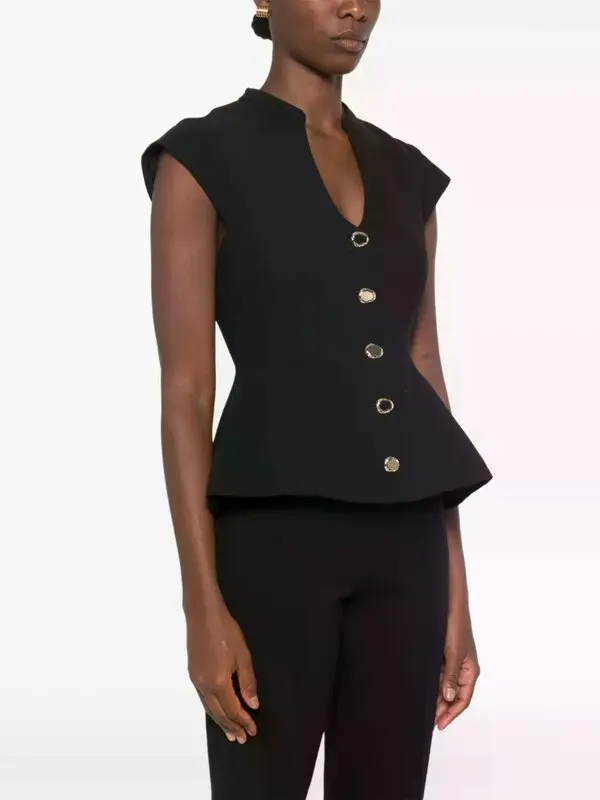 Sandro Sleeveless Button-fastening Top