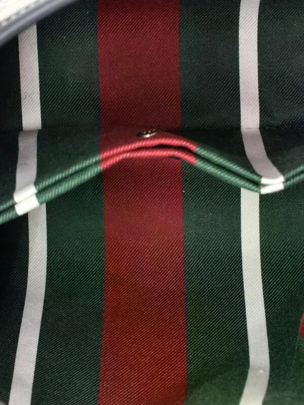 Gucci Gg Emblem Gg Coated Canvas Small Bucket Bag