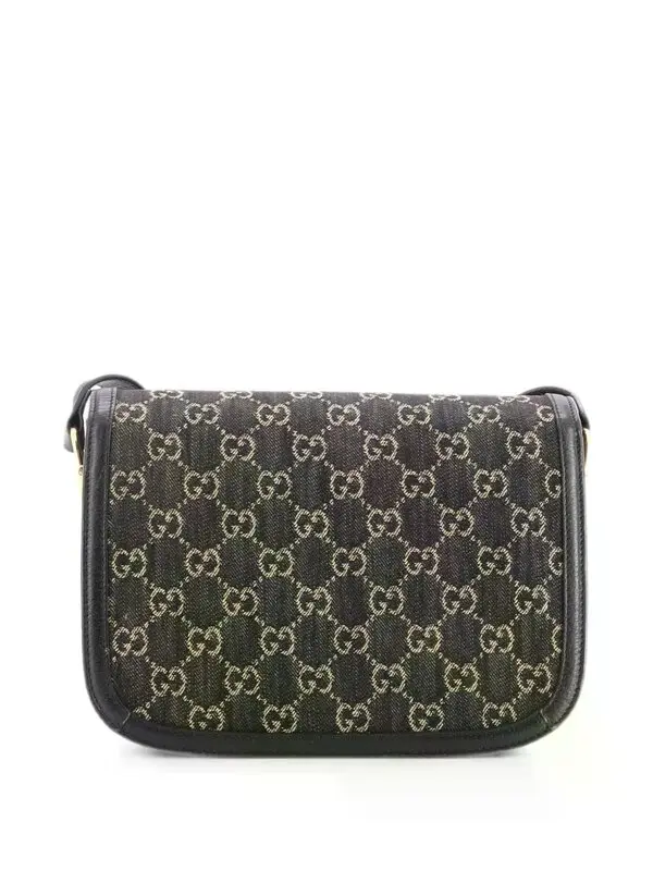 Gucci Horsebit 1955 Gg Denim Small Shoulder Bag