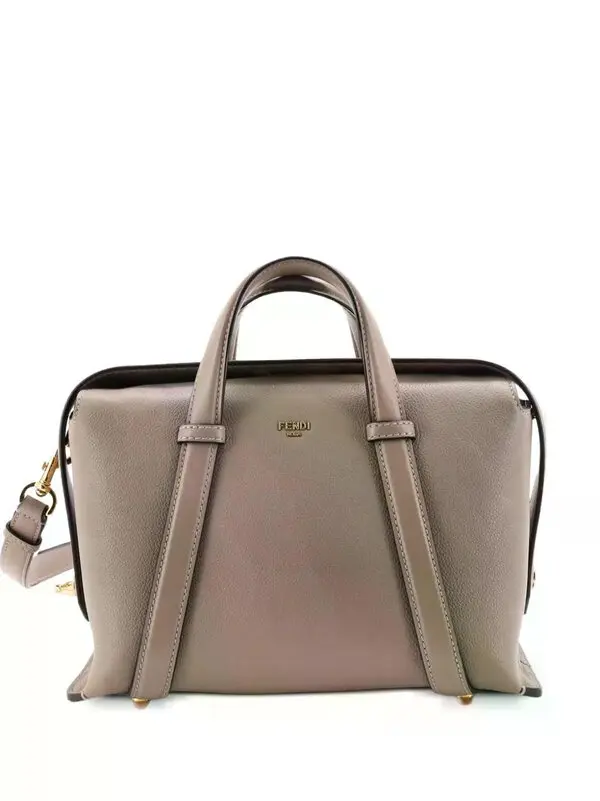 Fendi Leather Medium Shoulder Bag - Neutrals