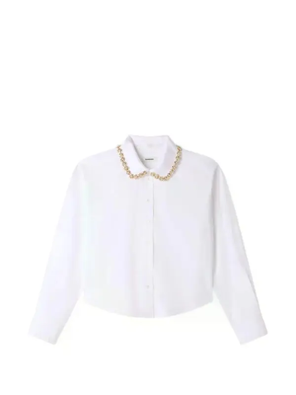 Sandro Beaded-collar Shirt