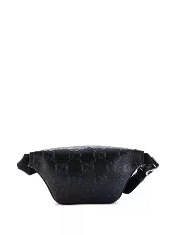 Gucci Gg Embossed Perforated Leather Small Belt Bag