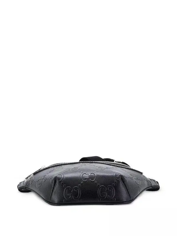 Gucci Gg Embossed Perforated Leather Small Belt Bag