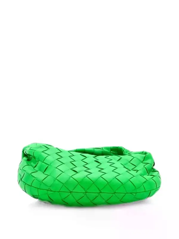 Bottega Veneta Jodie Mini Hobo Bag Woven Nappa Leather - Green