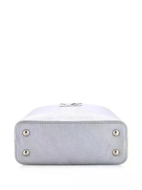 LOUIS VUITTON Flower Chain Capucines Bag Leather With Lizard Mini Crossbody Bag