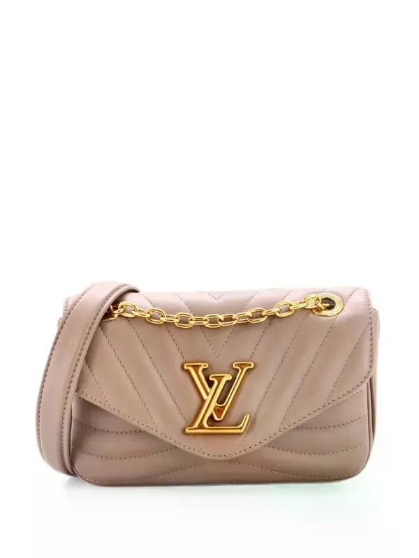 LOUIS VUITTON New Wave Chain Bag Nm Quilted Leather Pm Crossbody Bag - Neutrals