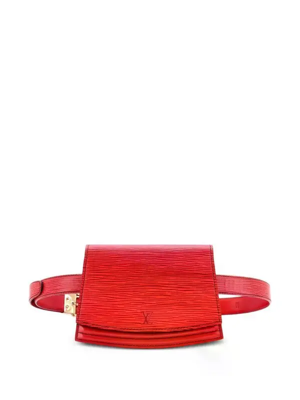 LOUIS VUITTON Tilsitt Bum Bag Epi Leather Clutch Bag - Red