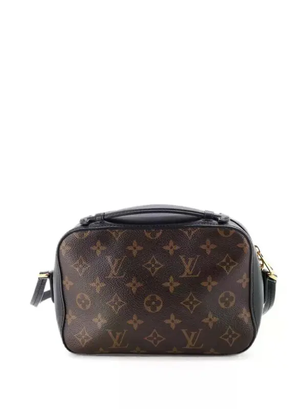 LOUIS VUITTON Monogram Canvas Saintonge Handbag - Black