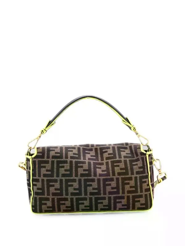 Fendi Baguette Nm Bag Zucca Canvas Medium Shoulder Bag