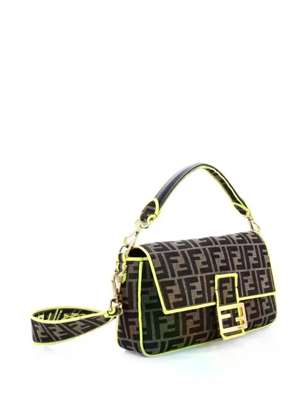 Fendi Baguette Nm Bag Zucca Canvas Medium Shoulder Bag