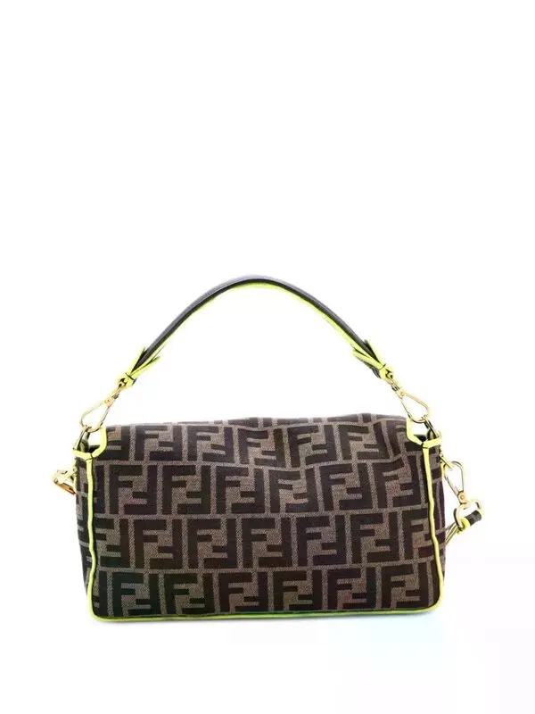 Fendi Baguette Nm Bag Zucca Canvas Medium Shoulder Bag