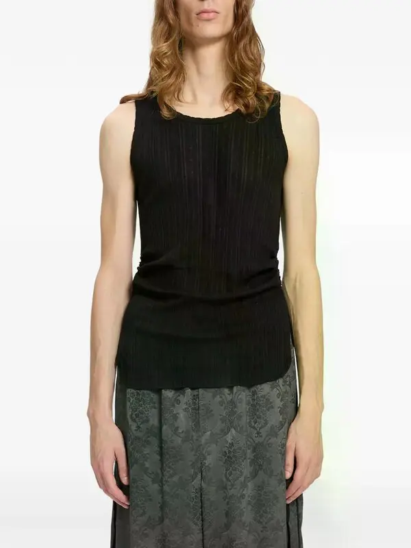 ANN DEMEULEMEESTER Ribbed Tank Top