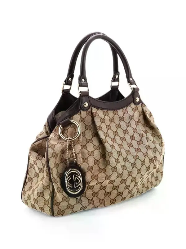Gucci Sukey Gg Canvas With Leather Medium Tote Bag