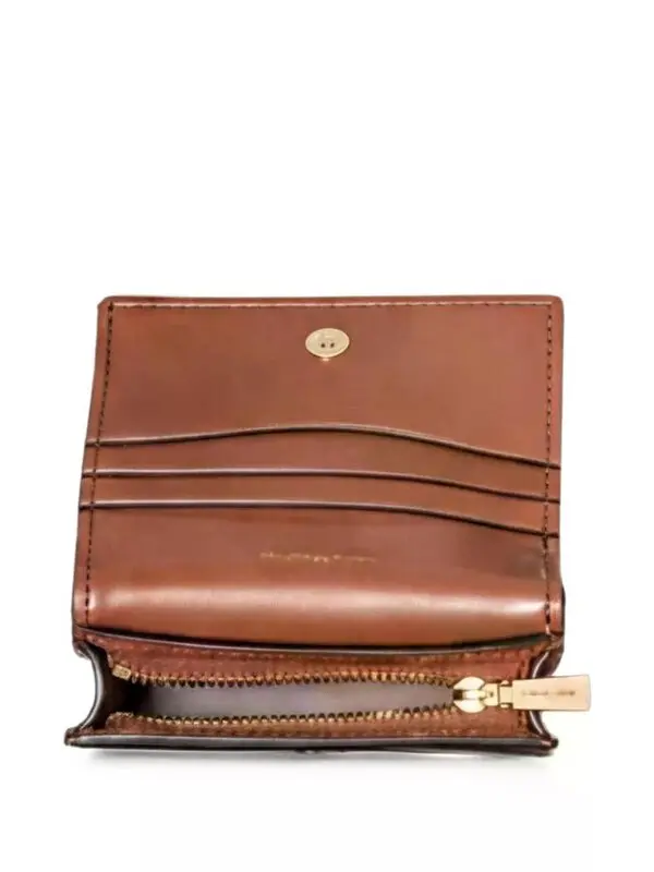 Michael Kors Small Hamilton Moderne Lock Leather Wallet