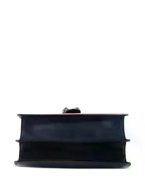 Gucci Dionysus Bamboo Top Handle Bag Colorblock Leather Medium Satchel