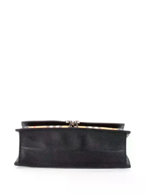 Burberry Macken Vintage Check Canvas Small Crossbody Bag - Black