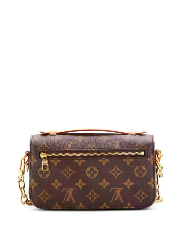 LOUIS VUITTON Monogram Canvas Pochette Metis East West Crossbody Bag - Brown