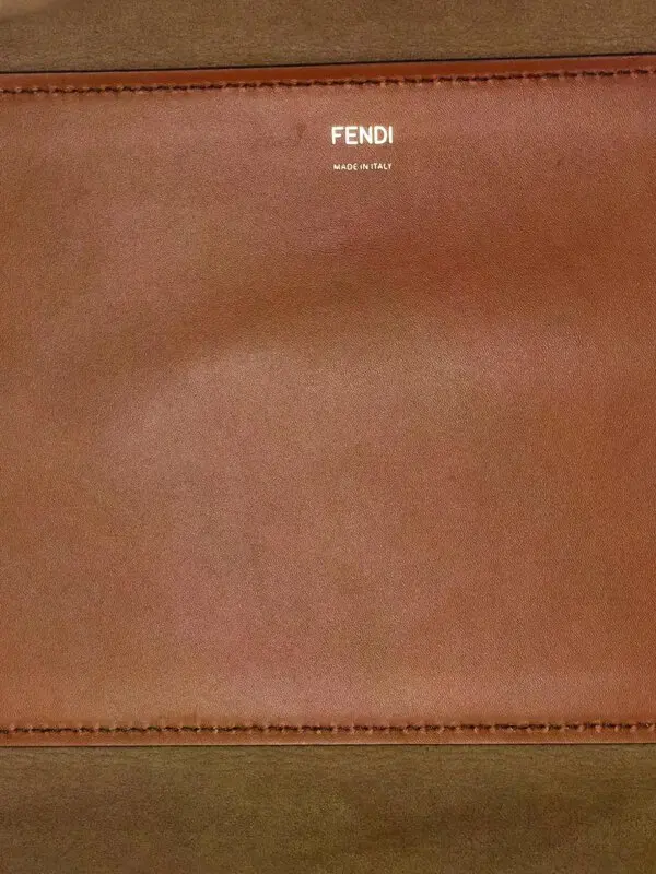 Fendi Sunshine Shopper Leather Large Tote Bag