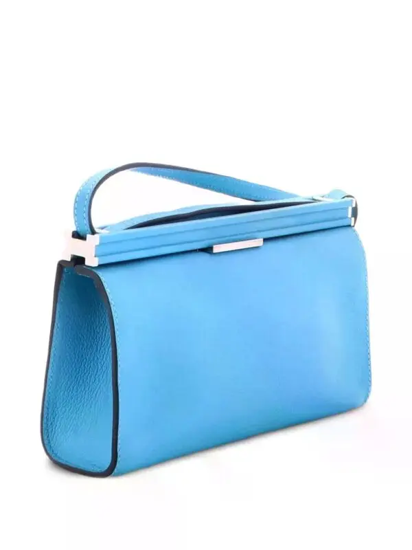 Hermès Clic-h Evercolor 21 Shoulder Bag - Blue