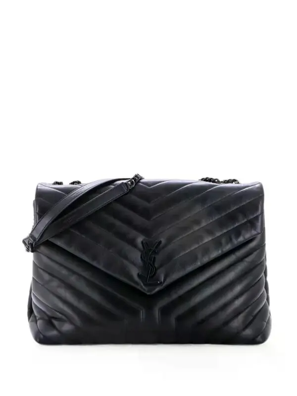 Saint Laurent Loulou Matelassé Chevron Leather Shoulder Bag