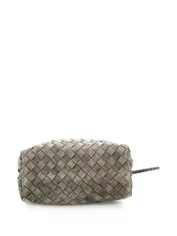 Bottega Veneta Andiamo Top Handle Bag Intrecciato Suede Small Satchel