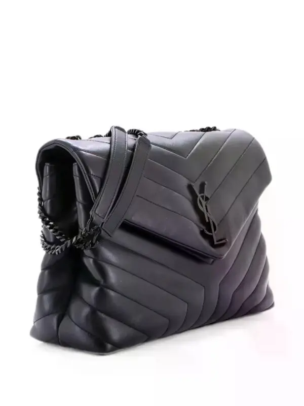 Saint Laurent Loulou Matelasse Chevron Leather Medium Shoulder Bag