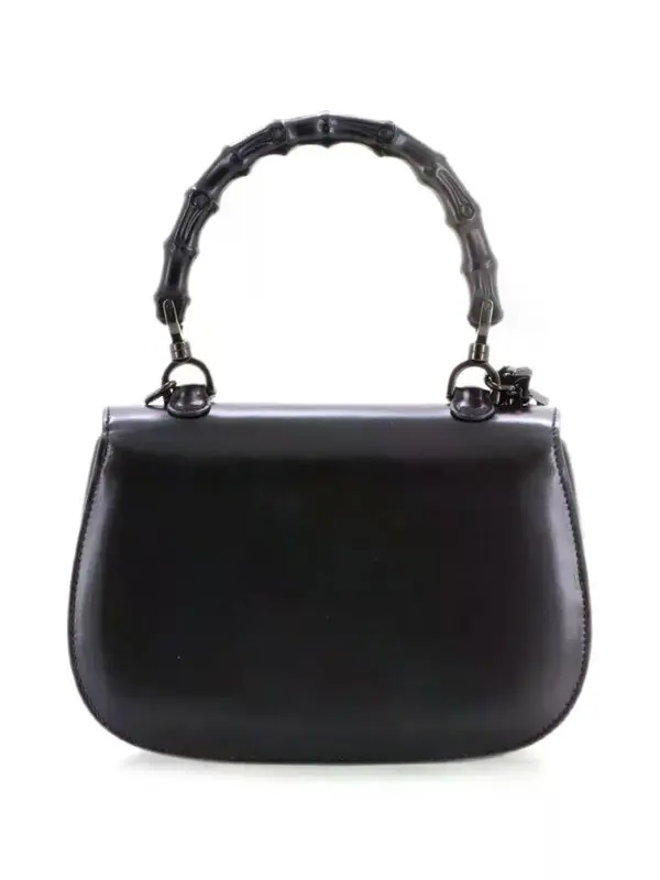 Gucci Bamboo Top Handle Satchel Bag - Black
