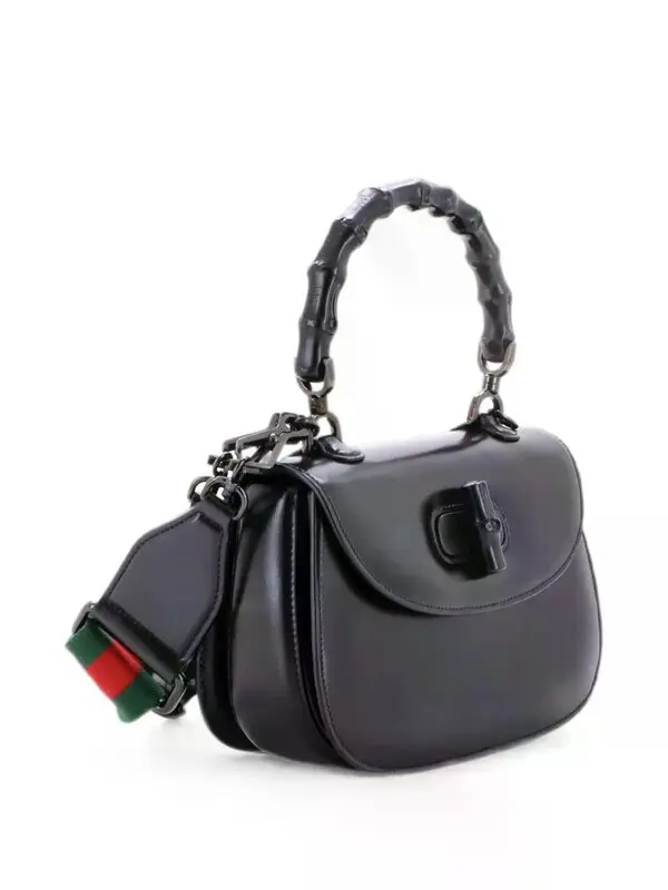 Gucci Bamboo Top Handle Satchel Bag - Black