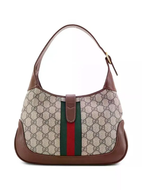 Gucci Jackie 1961 Gg Coated Canvas Small Hobo Bag