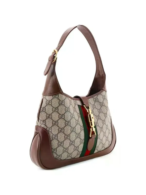 Gucci Jackie 1961 Gg Coated Canvas Small Hobo Bag