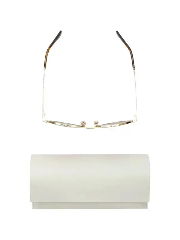 Burberry Metal Check Pilot Sunglasses