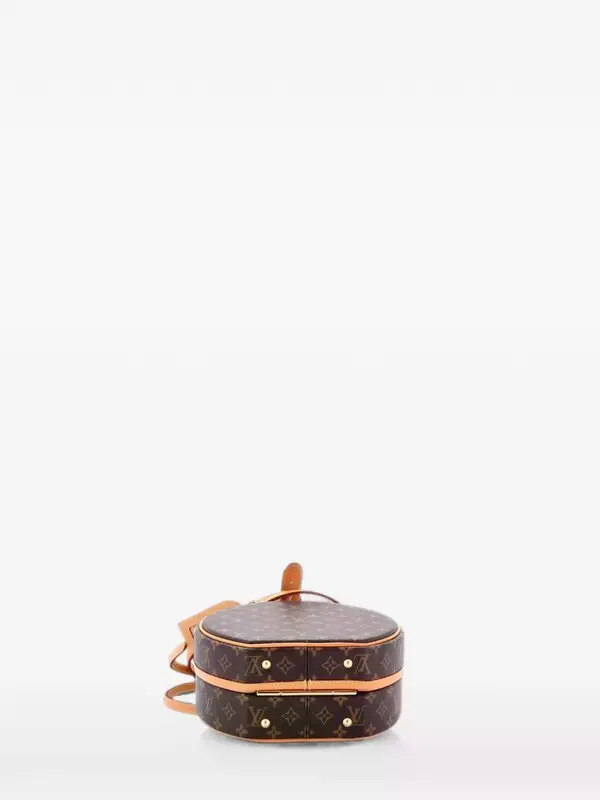 LOUIS VUITTON Petite Boite Chapeau Bag Monogram Canvas Crossbody Bag - Brown