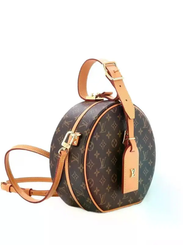 LOUIS VUITTON Petite Boite Chapeau Monogram Canvas Crossbody Bag - Brown