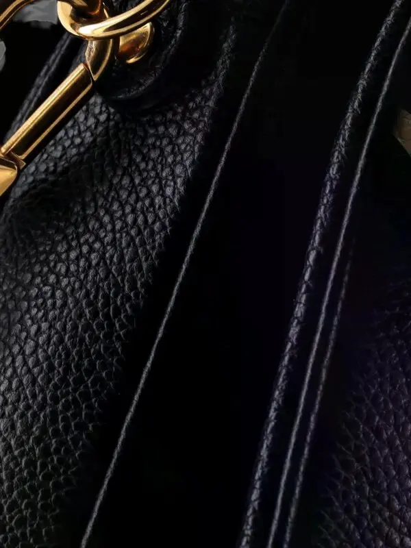 LOUIS VUITTON Pochette Metis Monogram Empreinte Giant Crossbody Bag - Black