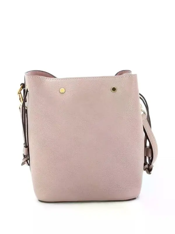 LOUIS VUITTON Lockme Leather Nano Bucket Bag