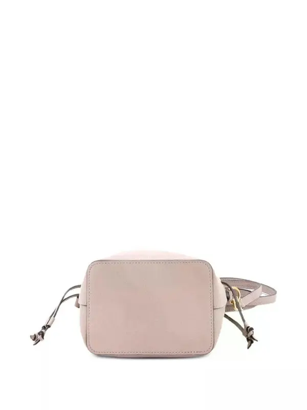 LOUIS VUITTON Lockme Leather Nano Bucket Bag - Neutrals