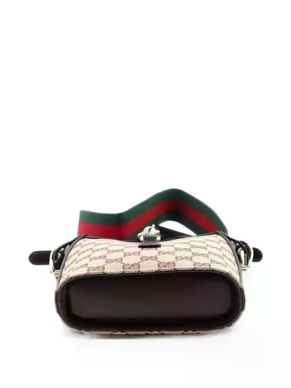 Gucci Gg Canvas With Leather Mini Bucket Bag