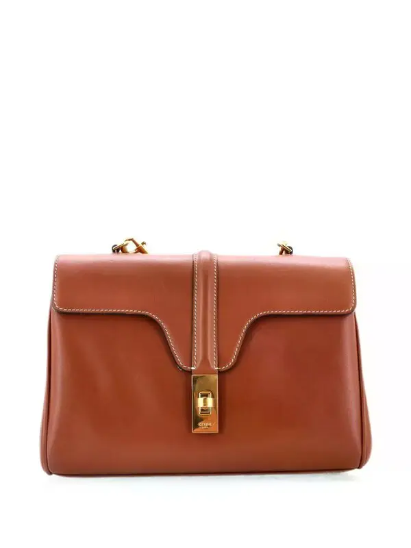 Celine Soft 16 Bag Smooth Calfskin Teen Shoulder Bag - Brown