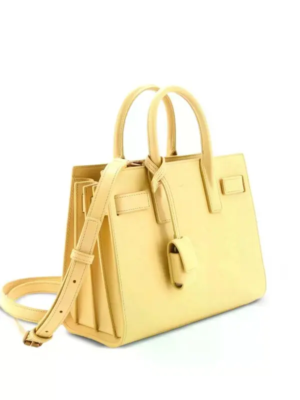 Saint Laurent Sac De Jour Leather Nano Tote Bag