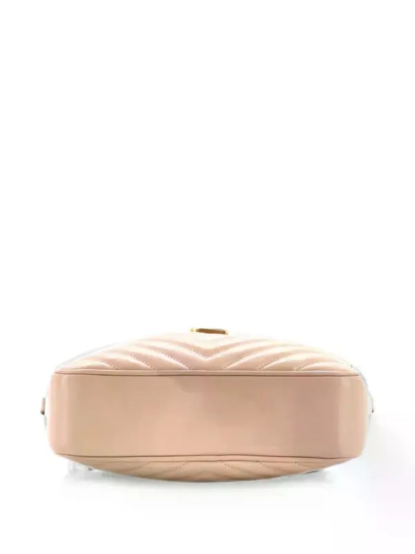 Saint Laurent Lou Camera Bag Matelassé Chevron Leather Small Crossbody Bag - Neutrals