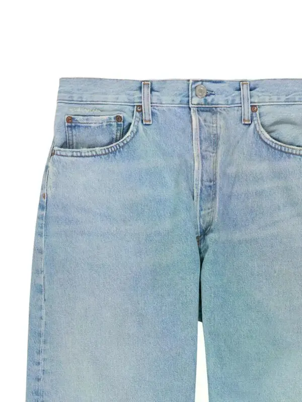 AGOLDE Afton Faded-effect Straight-leg Jeans