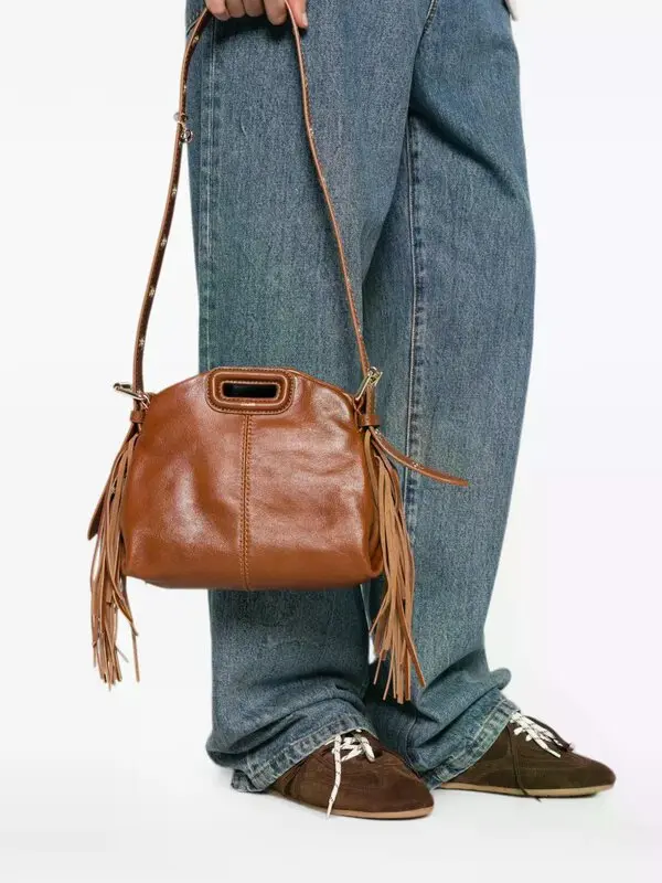 Maje Fringe-detailing Shoulder Bag - Brown
