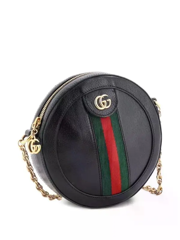 Gucci Ophidia Round Shoulder Bag - Black