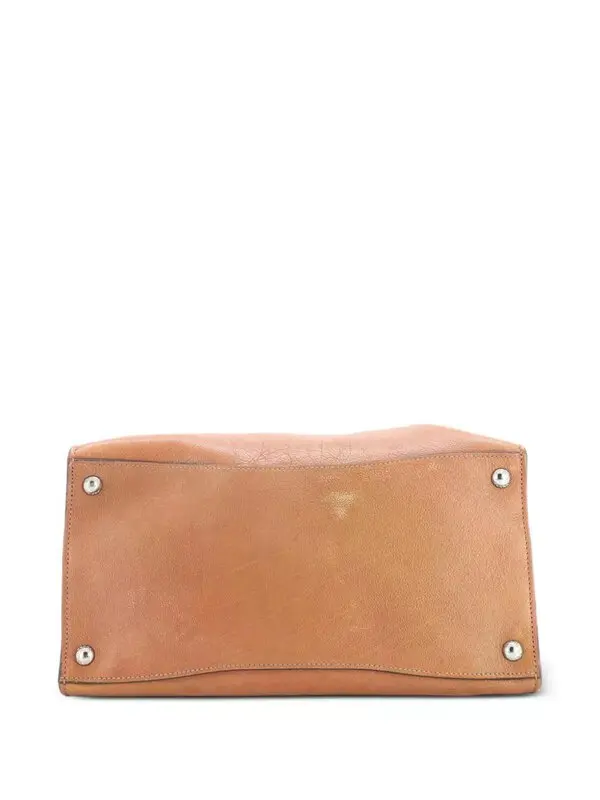Prada Cuir Double Leather Medium Tote Bag - Brown