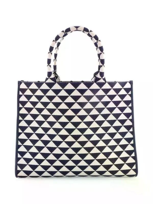 Prada Symbole Shopper Jacquard Large Tote Bag