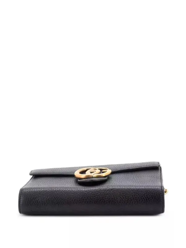Gucci Gg Marmont Chain Wallet Leather Mini Clutch Bag