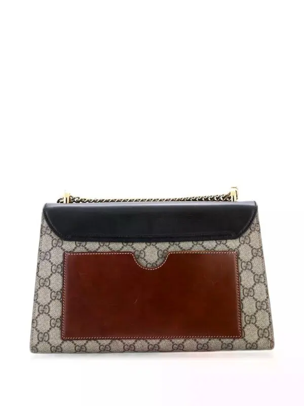 Gucci Padlock Gg Coated Canvas And Leather Medium Shoulder Bag